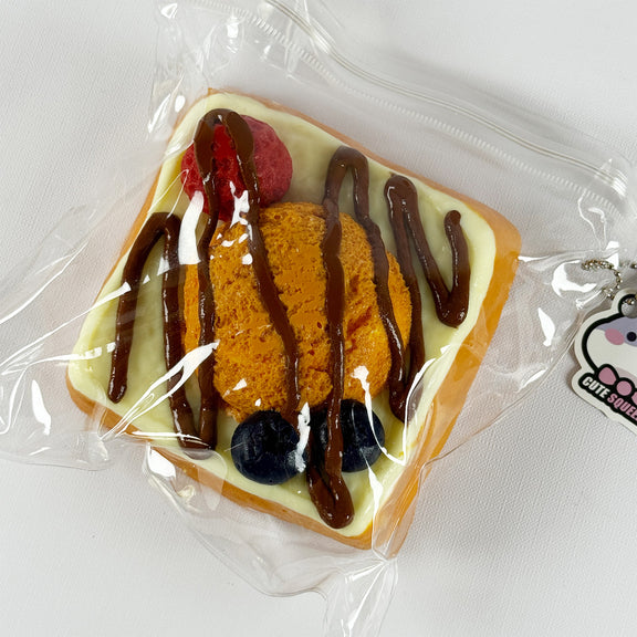 Handmade Food Taba Squishy Chocolate Fruit Ice Cream Toast – cutesqueeze