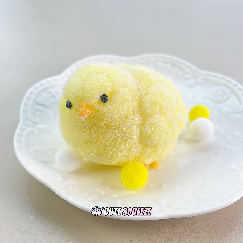 Handmade Squishy Furry Chicken Toys - Taba Squishy Toys | Cutesqueeze ...